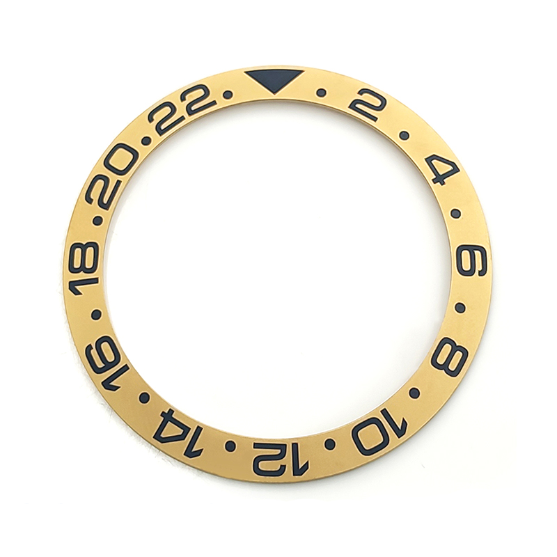 GMT-24 Ceramic Sloped Bezel Insert for SKX/SRPD - Matte Gold – WR ...