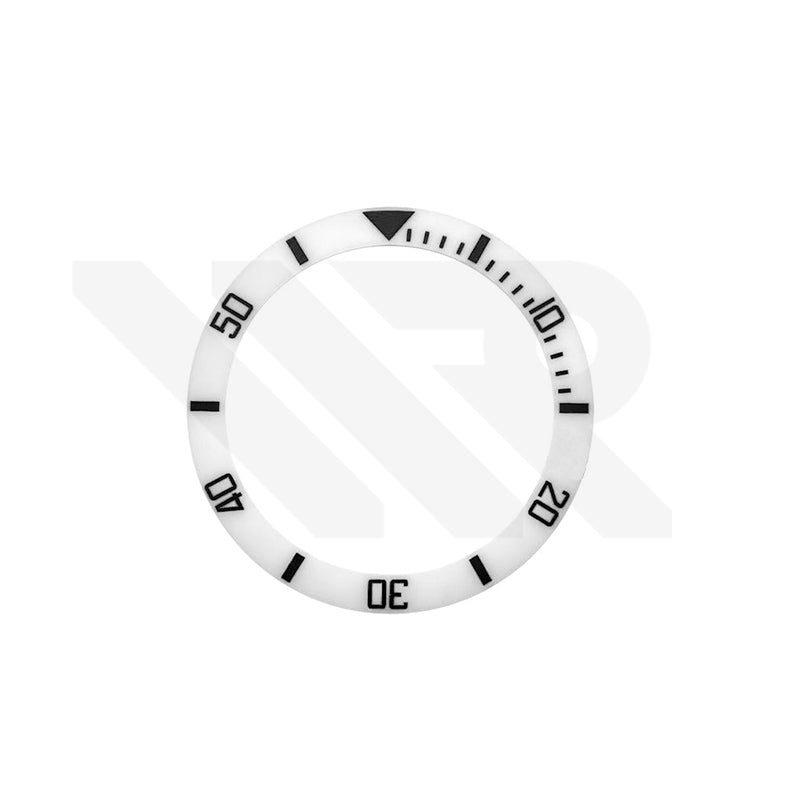 SUB Style Ceramic Sloped Bezel Insert for SKX/SRPD: White/Black – WR ...