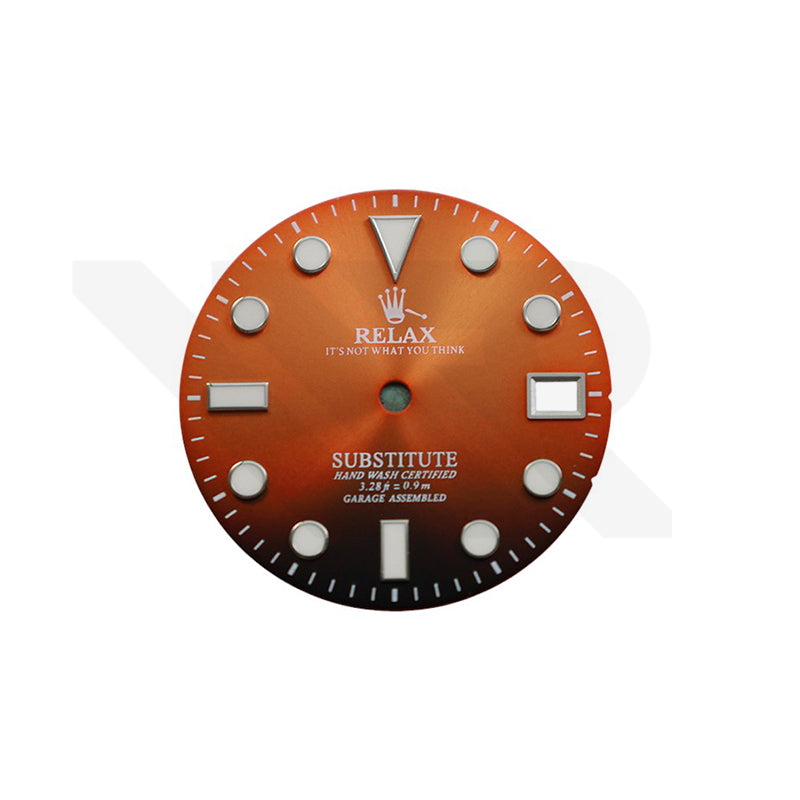Relax Dial for Seiko Mod: Orange to Black – WR Accessories