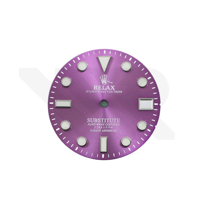 Relax Dial for Seiko Mod: Sunburst Purple – WR Accessories
