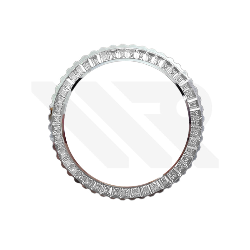 White Cubic Zirconia Bezel for SKX / SRPD: Stainless Steel – WR Accessories