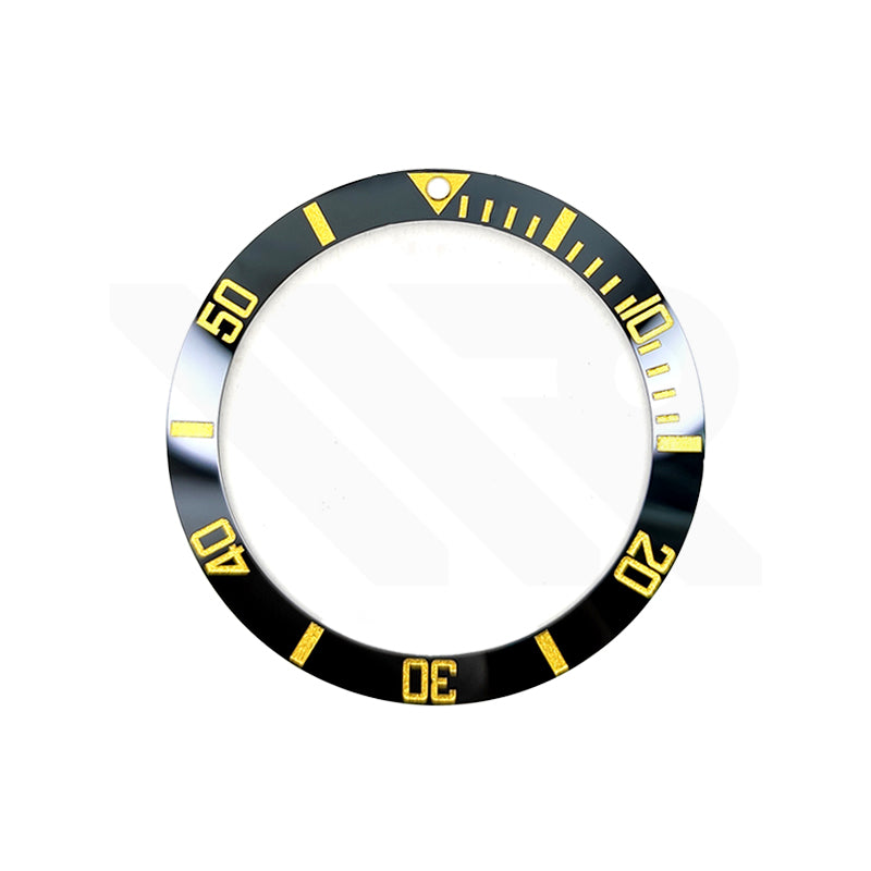 Sub Ceramic Sloped Bezel Insert For MDV-106A: Black and Yellow – WR ...