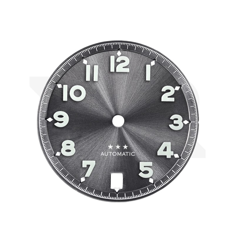 Sunburst Pilot Dial for Seiko Mod: Sunburst Gray – WR Accessories